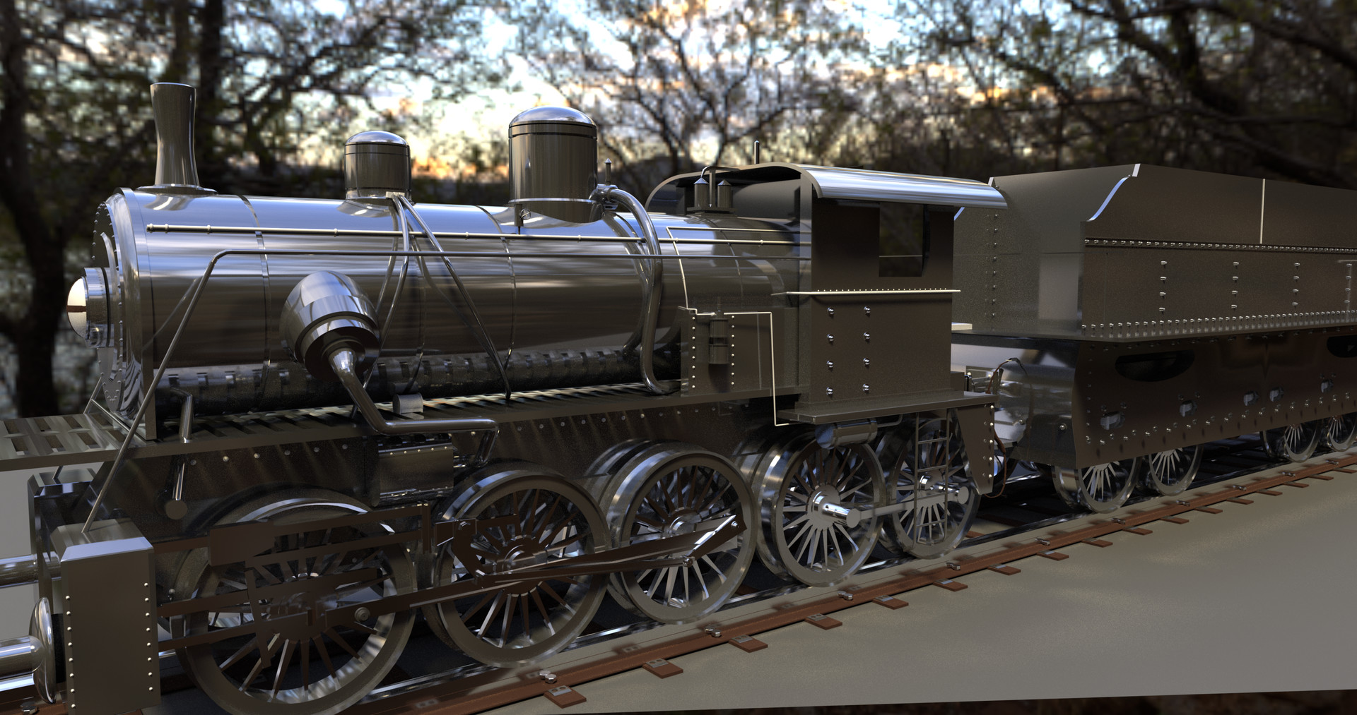 ArtStation - Steam Locomotive