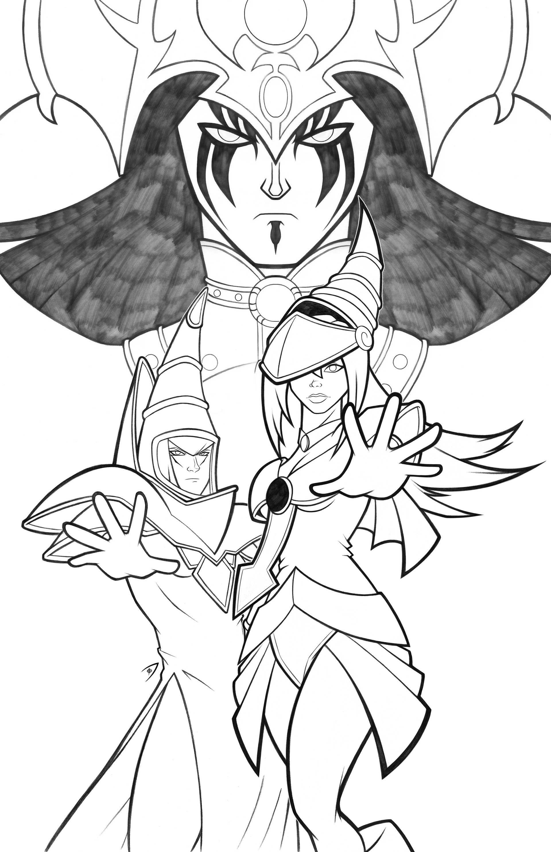 yugioh dark magician coloring pages