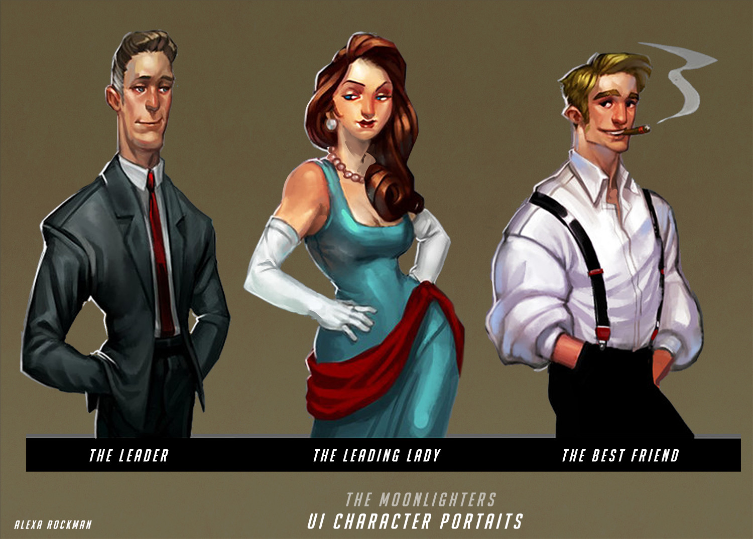 ArtStation - Moonlighters UI Character Portraits