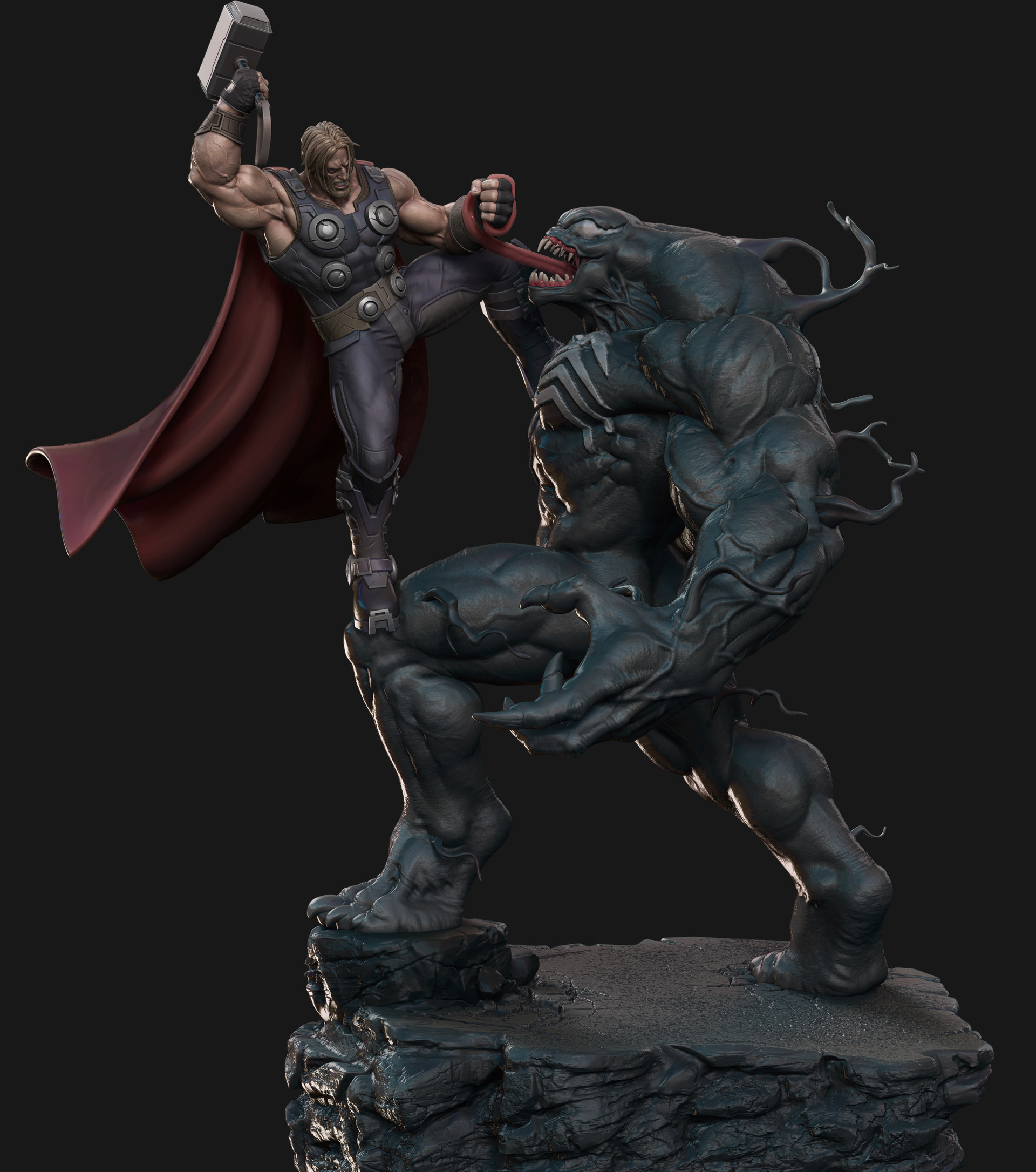 ArtStation - Thor Vs Venom
