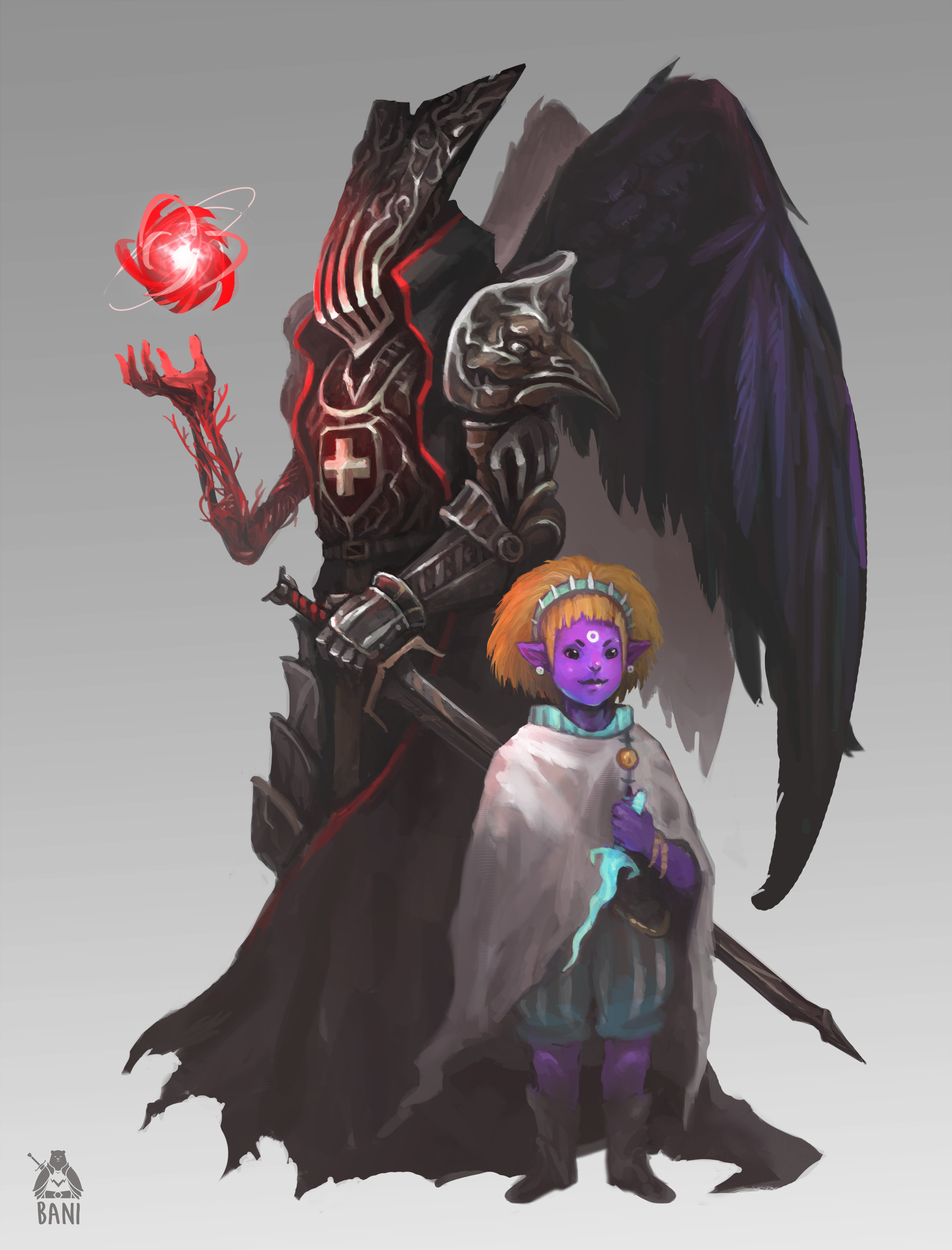 ArtStation - The Moon & The Crow