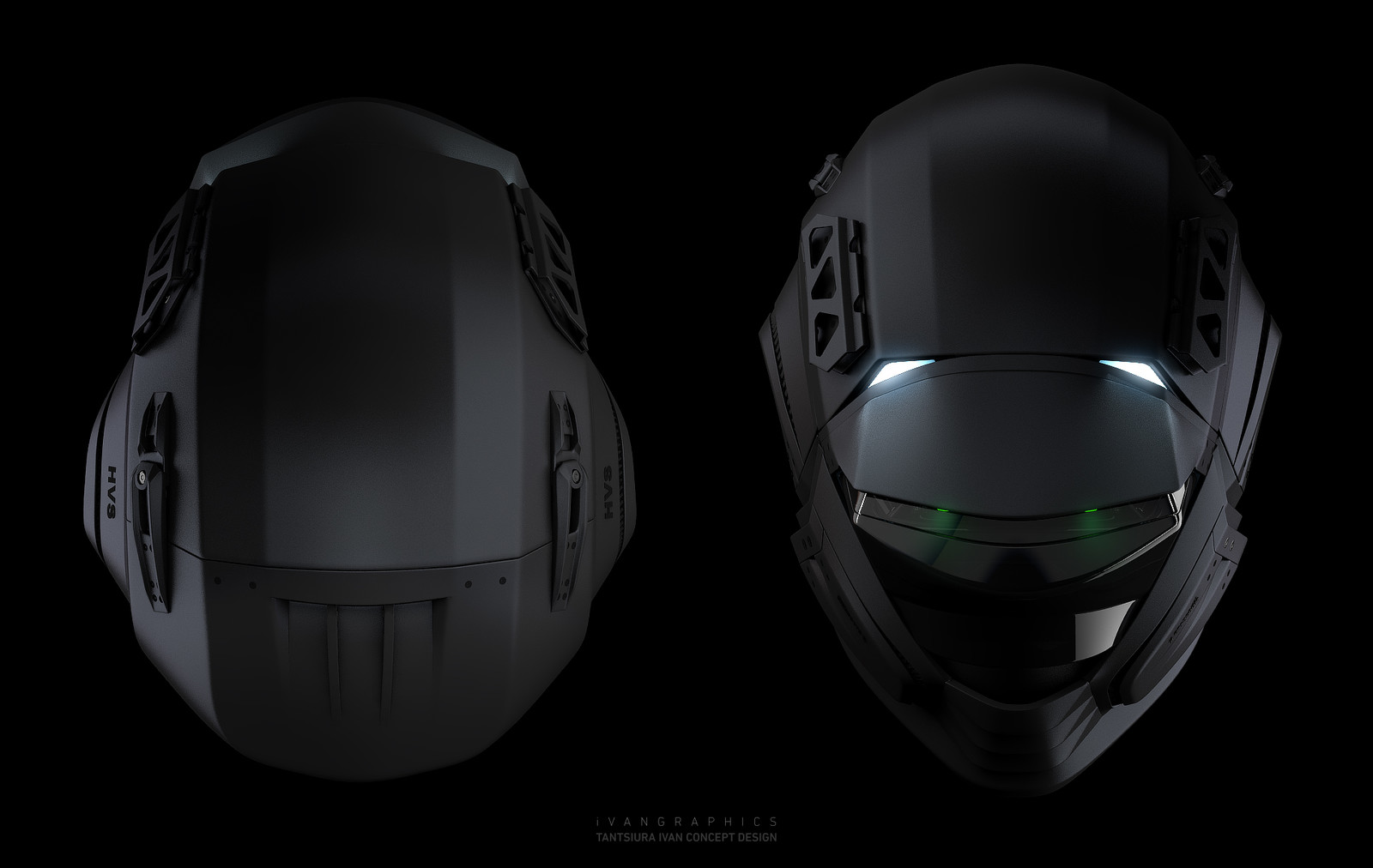 Ivan Tantsiura - Military helmet prototype concept