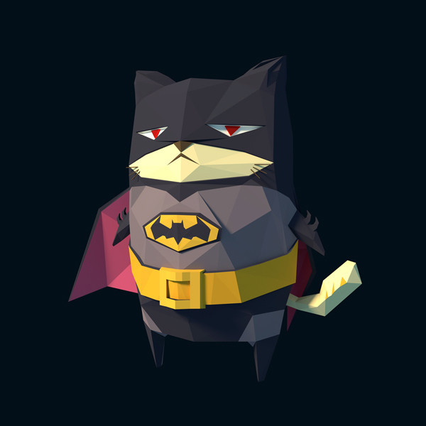 ArtStation - Bat Kitty