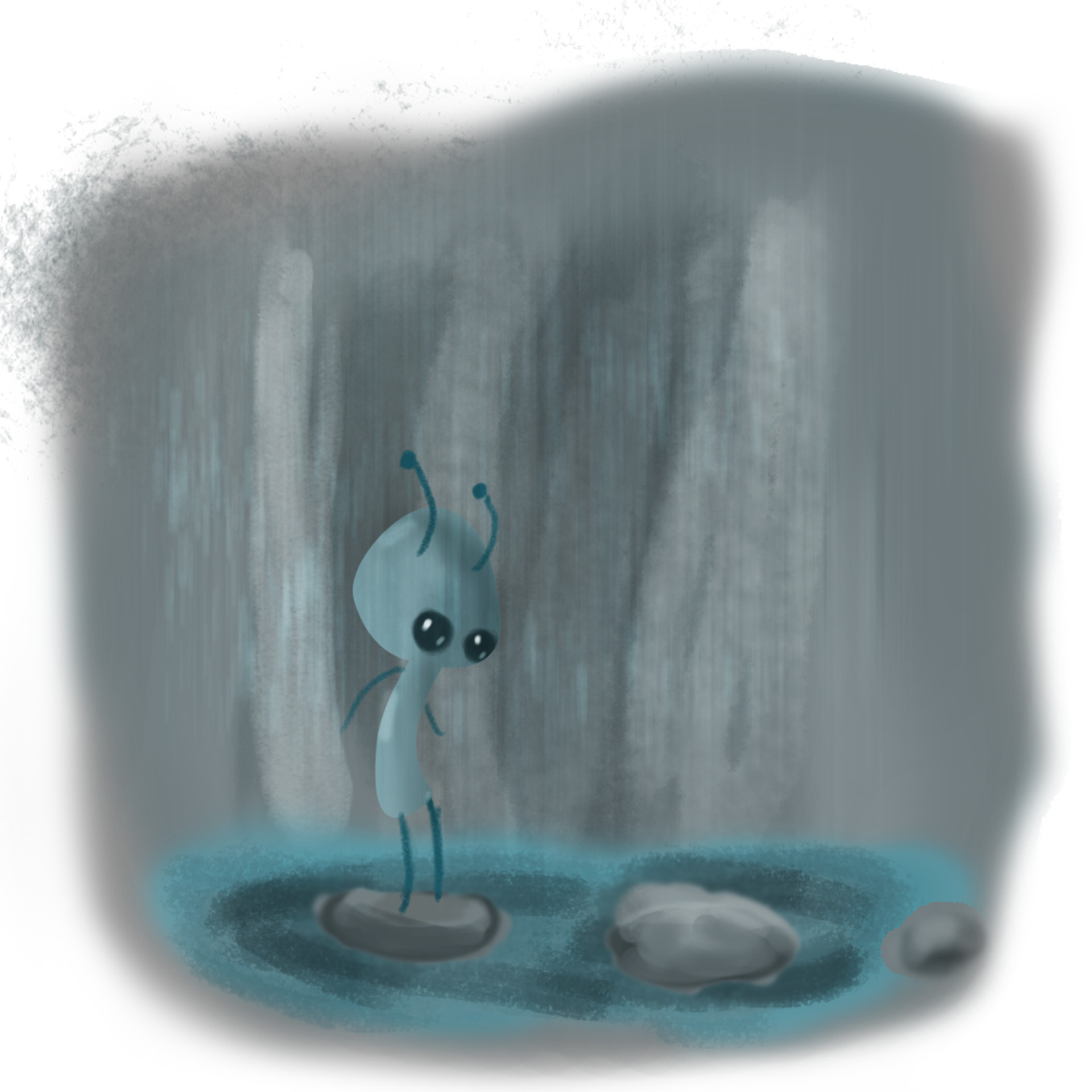 ArtStation - Alien Rain Sprite