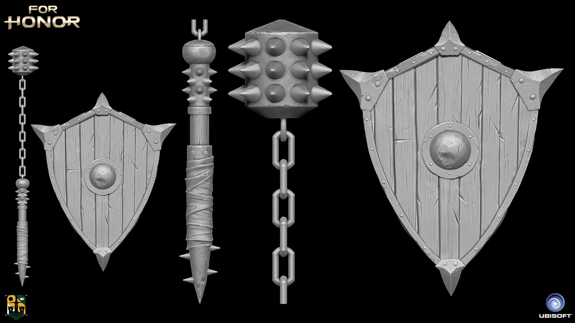 QiYu Dai (Aiden) - For Honor_KnightTank_weapon