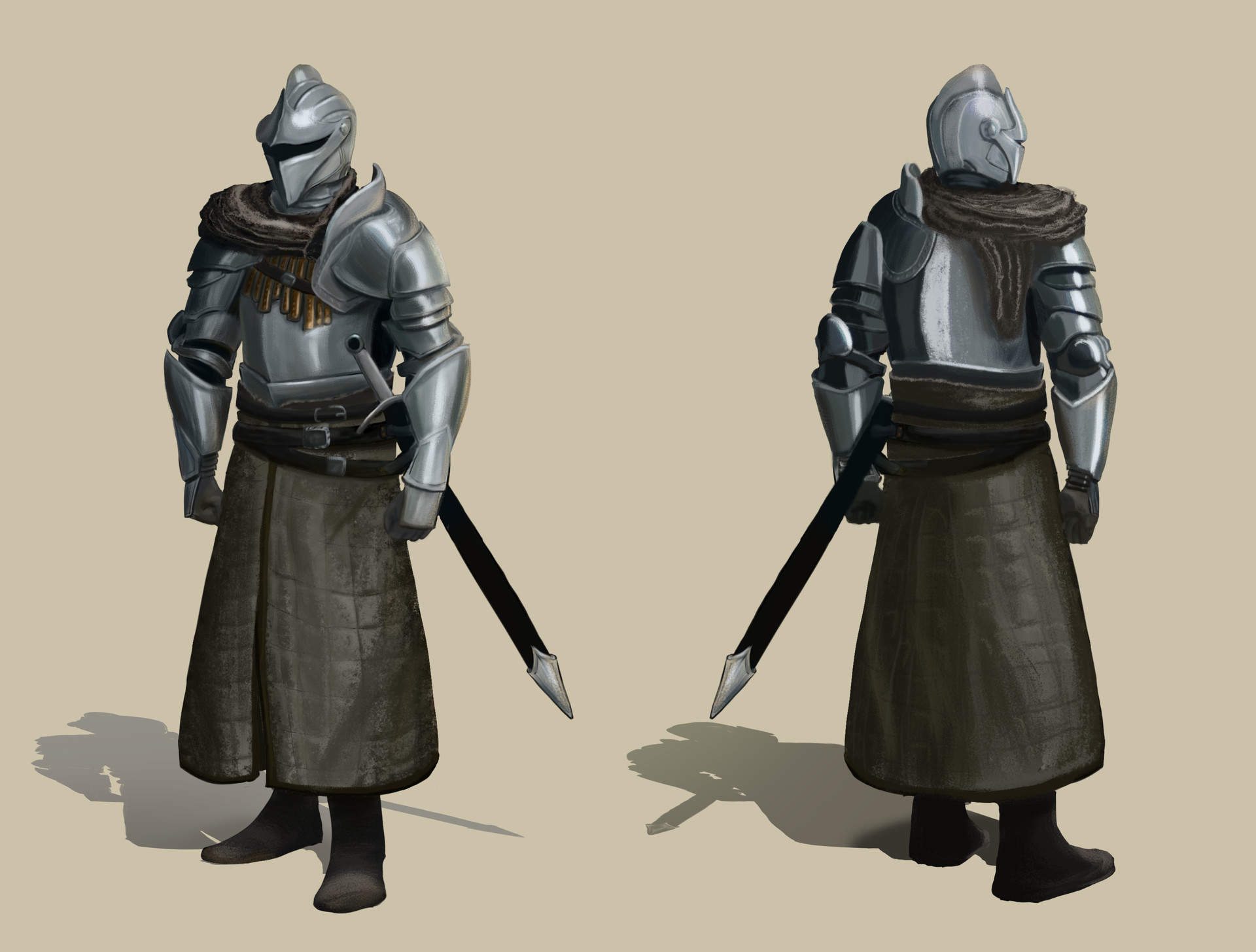 ArtStation - Knight character development
