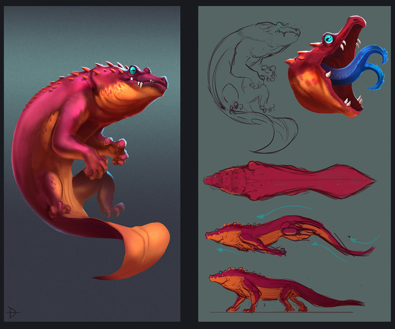 ArtStation - Alien Salamander