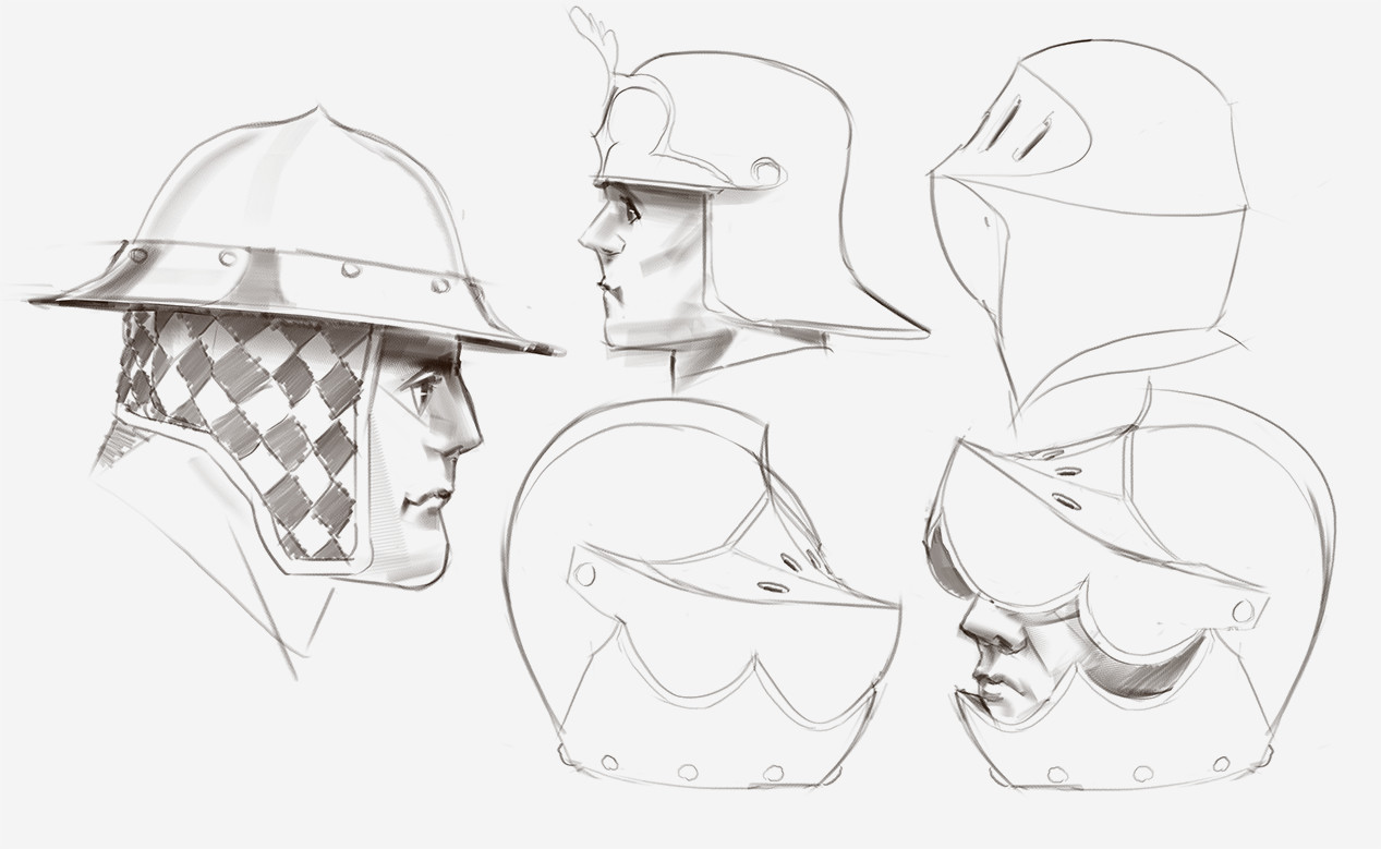 how to draw a knight hard