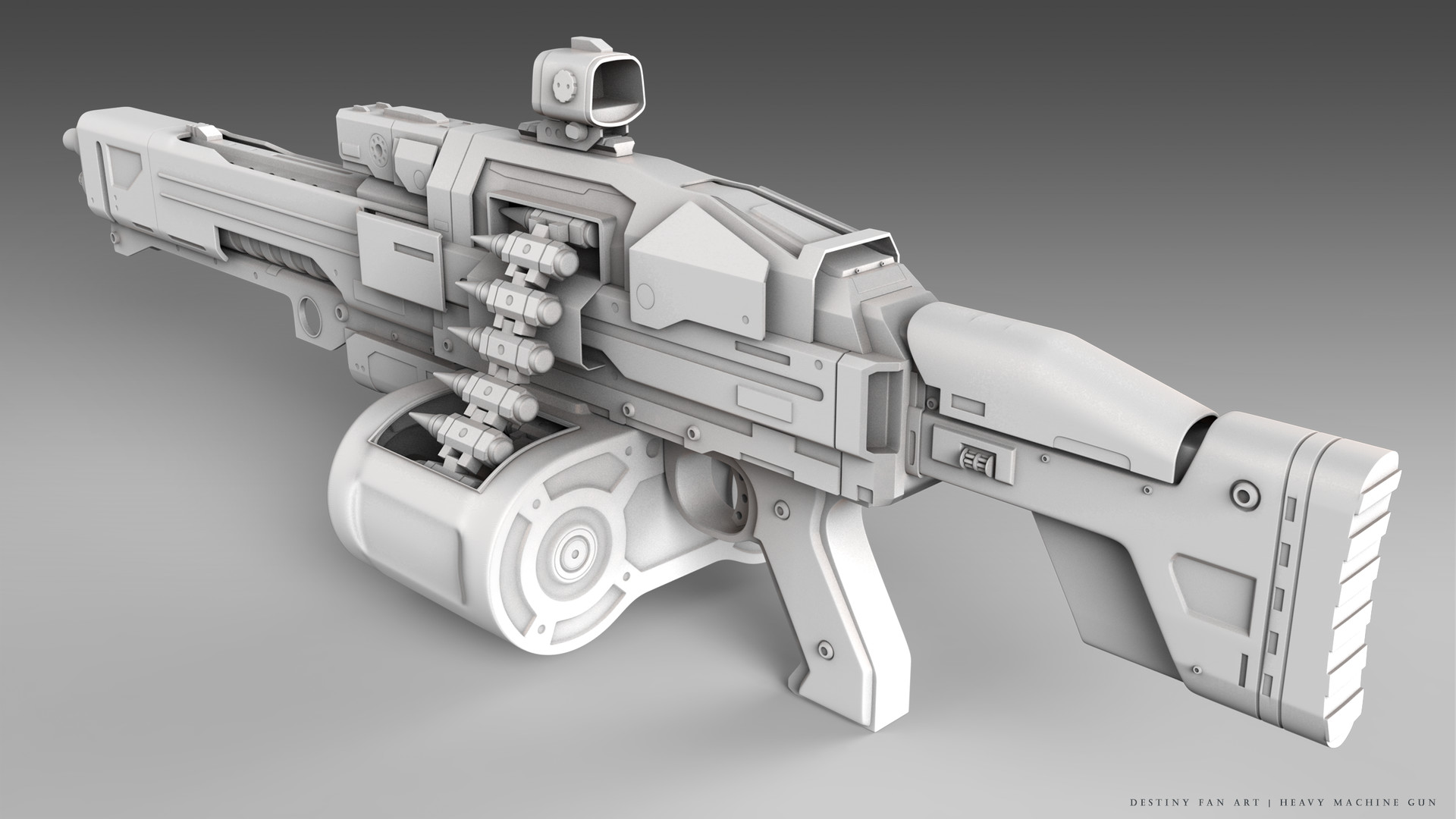 Luke Darby - Destiny Fan Art | Heavy Machine Gun