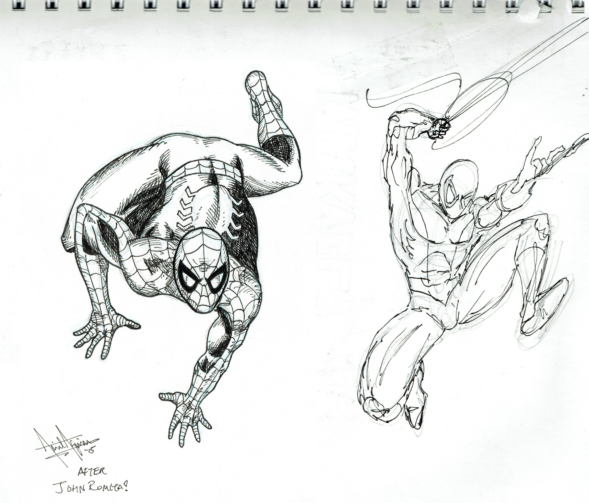 ArtStation - 2015 Sketchbook: Spidey!
