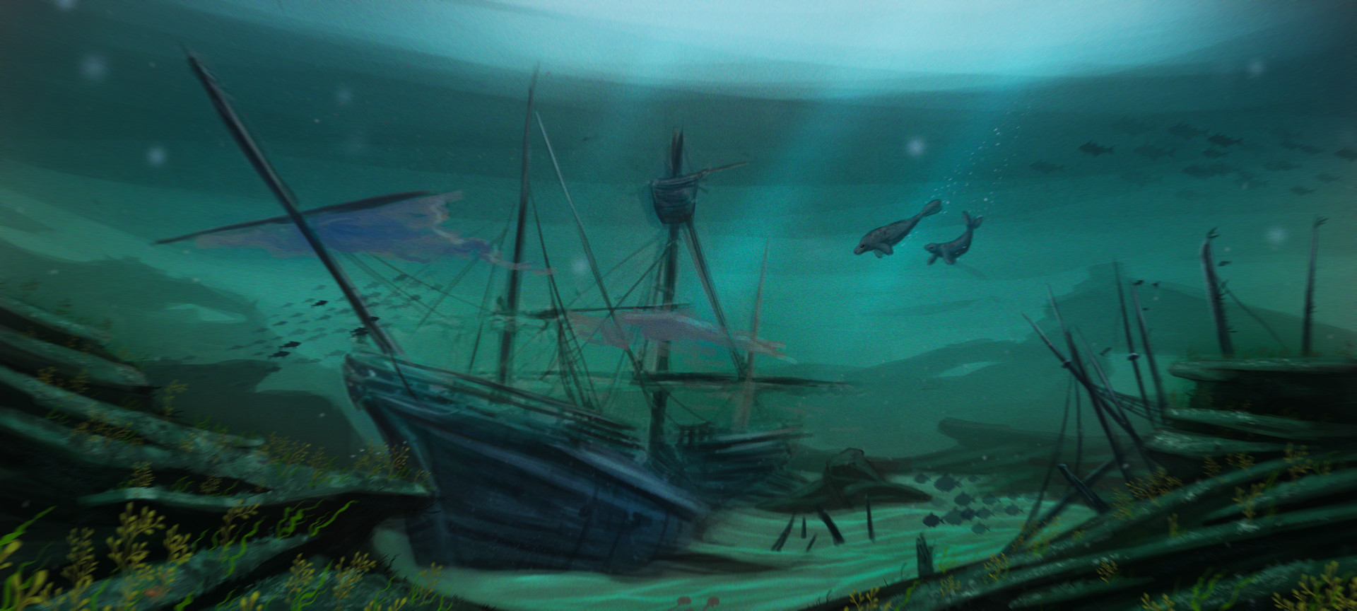 ArtStation - Sunken Galleon