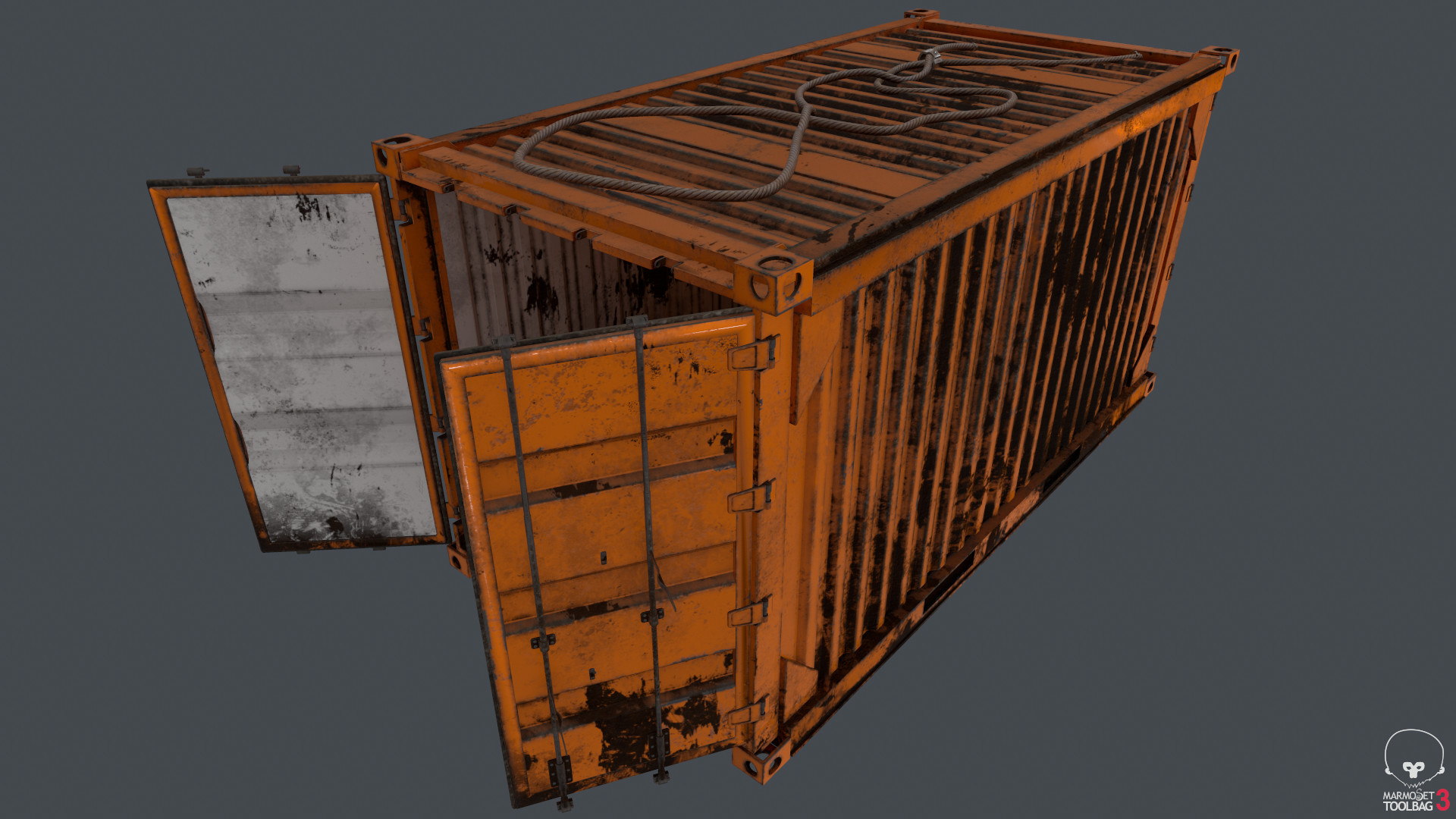 ArtStation - Shipping Container Rusted
