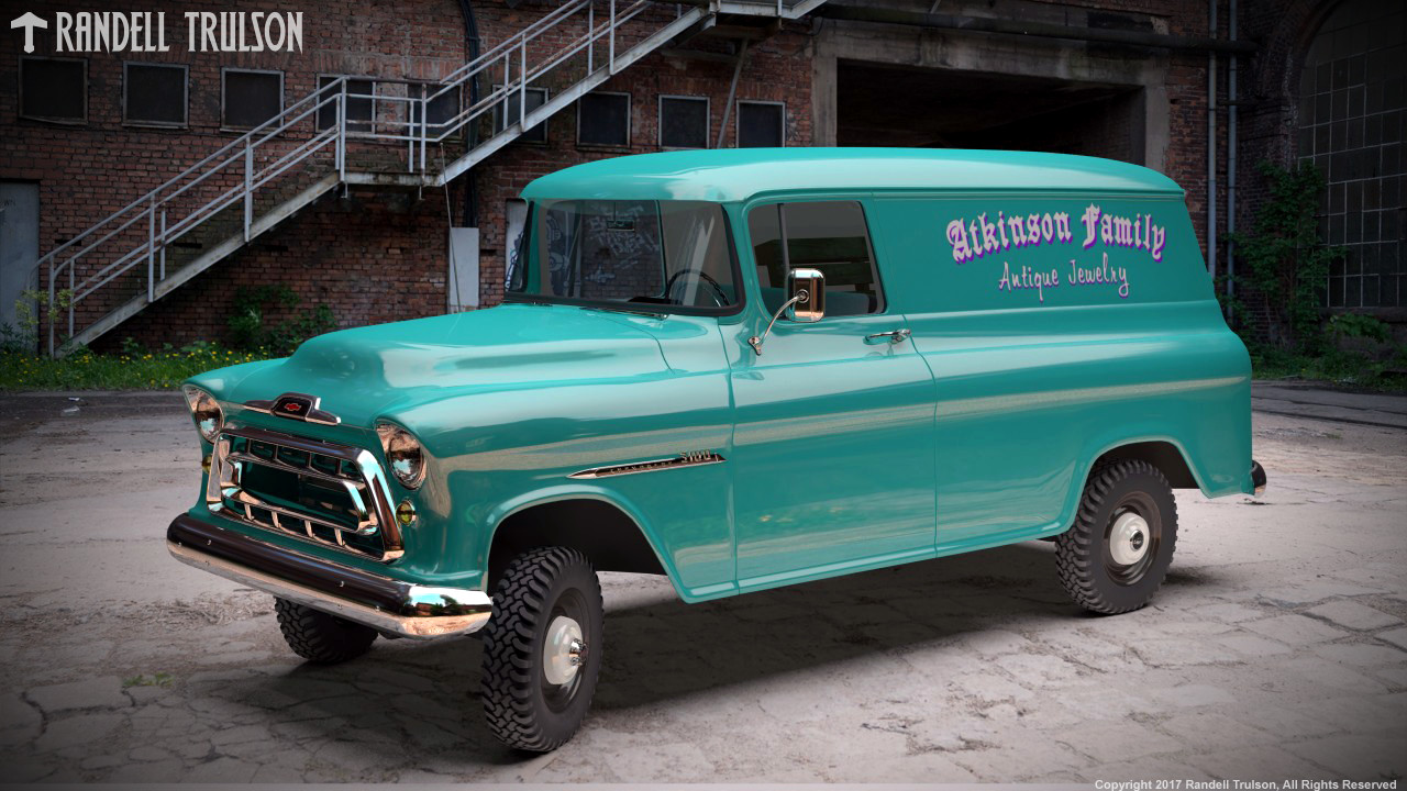 ArtStation - 56' Chevy Carryall 4x4 (factory version)