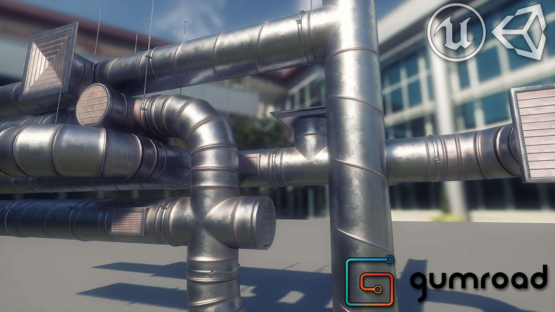 ArtStation - Ventilation modular kitbash