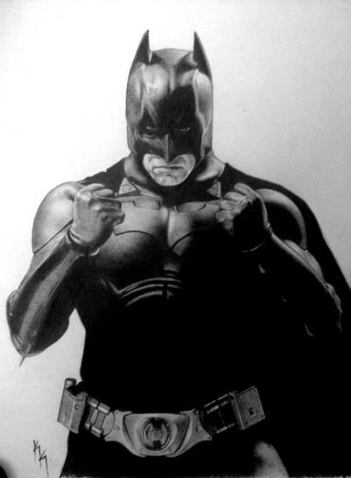 how to draw batman begins