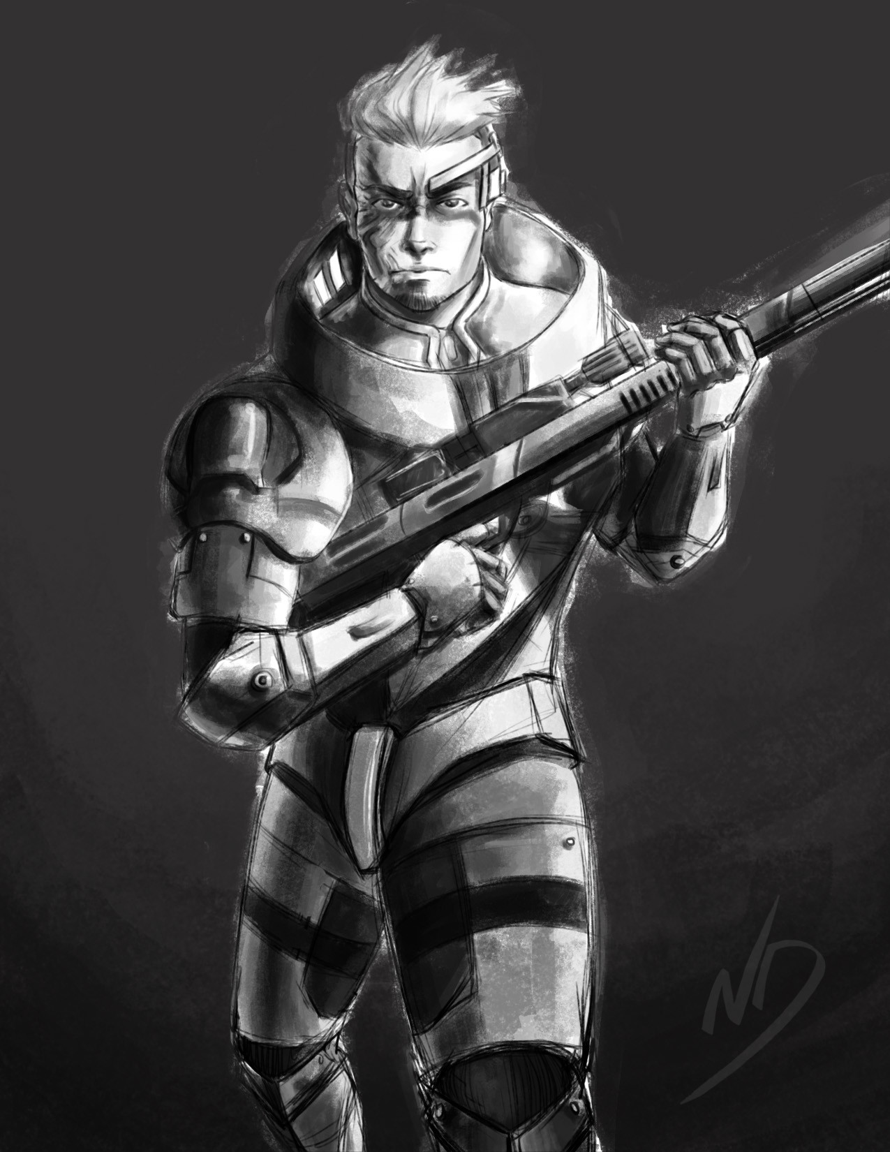 ArtStation - Garrus Vakarian - Human Form