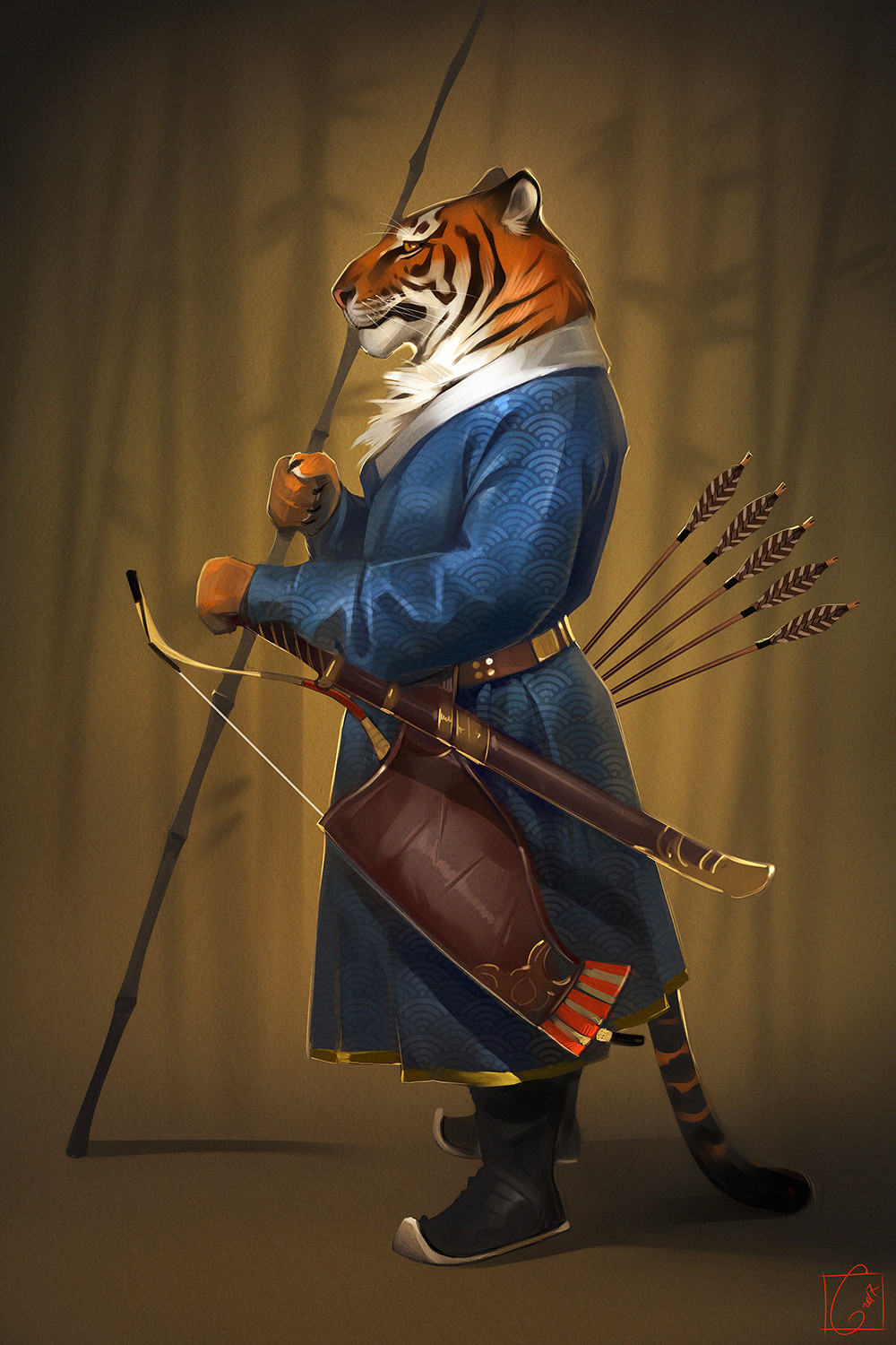ArtStation - Tiger archer