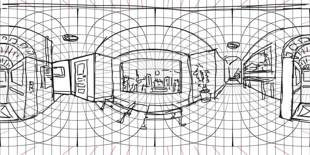 how to draw panoramic perspective