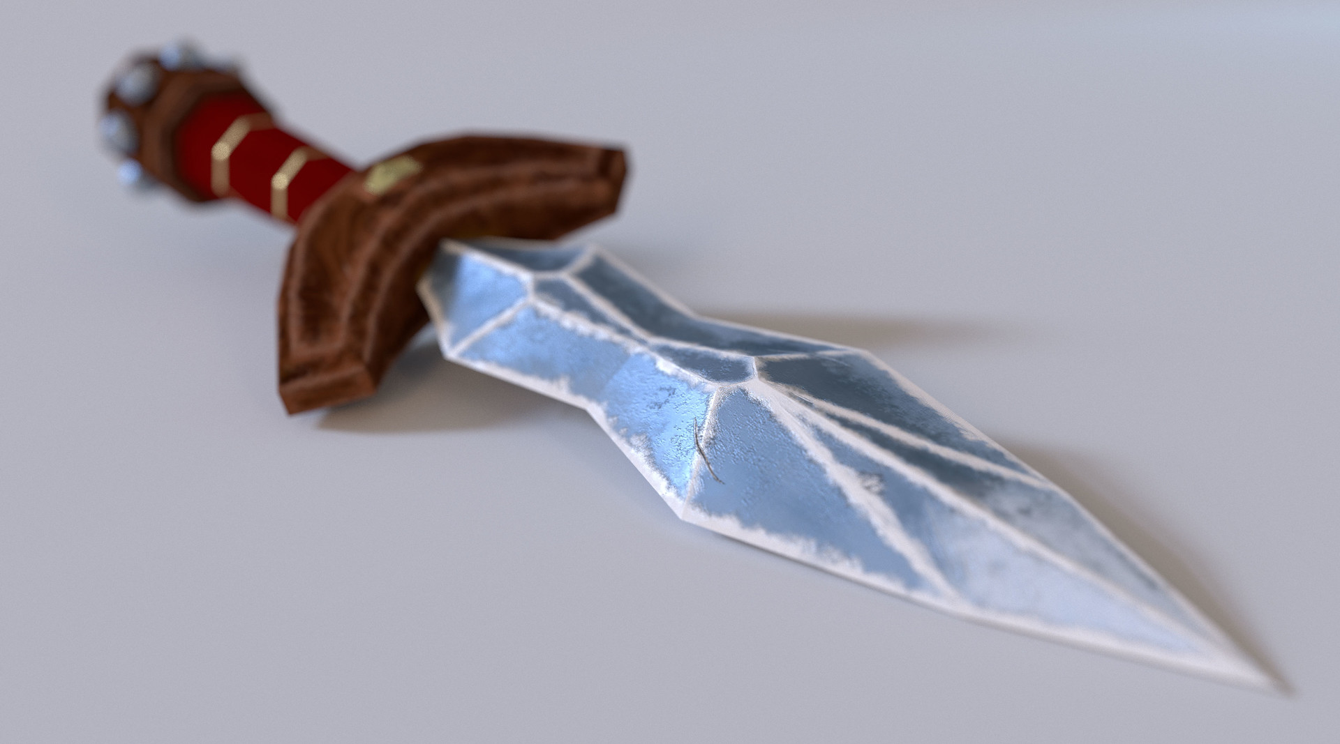 ArtStation - Handpainted Dagger - Videogame Prop Development