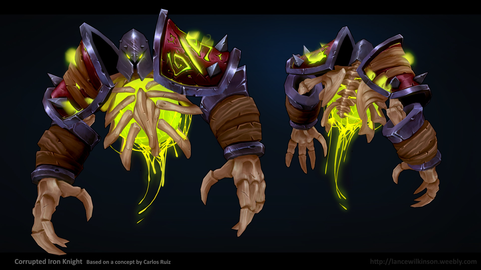 ArtStation - Corrupted Iron Knight Low Poly