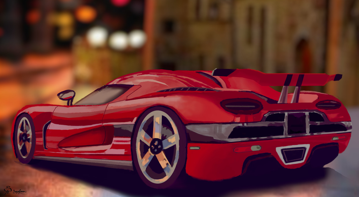 Godserg _art - Koenigsegg painting