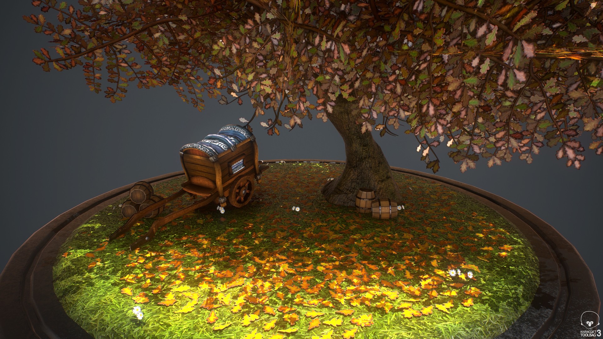 Mark Langdon - Autumn Wagon - Diorama