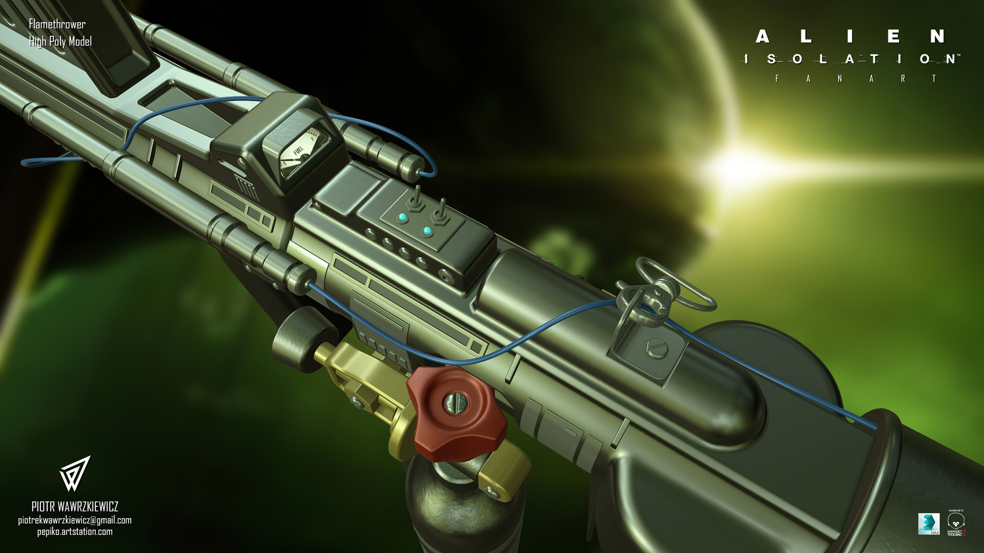 Piotr Wawrzkiewicz - Alien Isolation Props (Fanart)