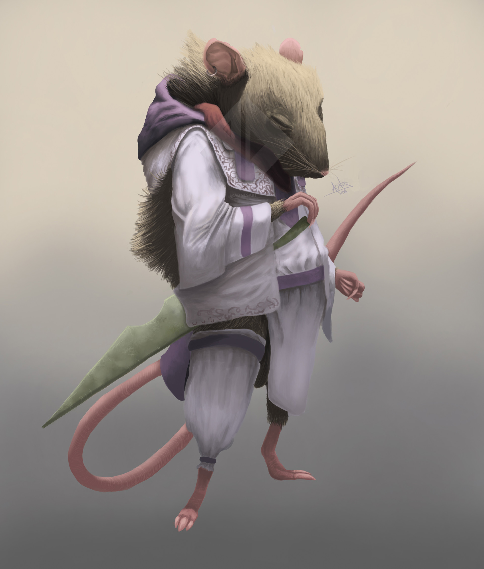 ArtStation - Monk Mouse, Daniel Garcia