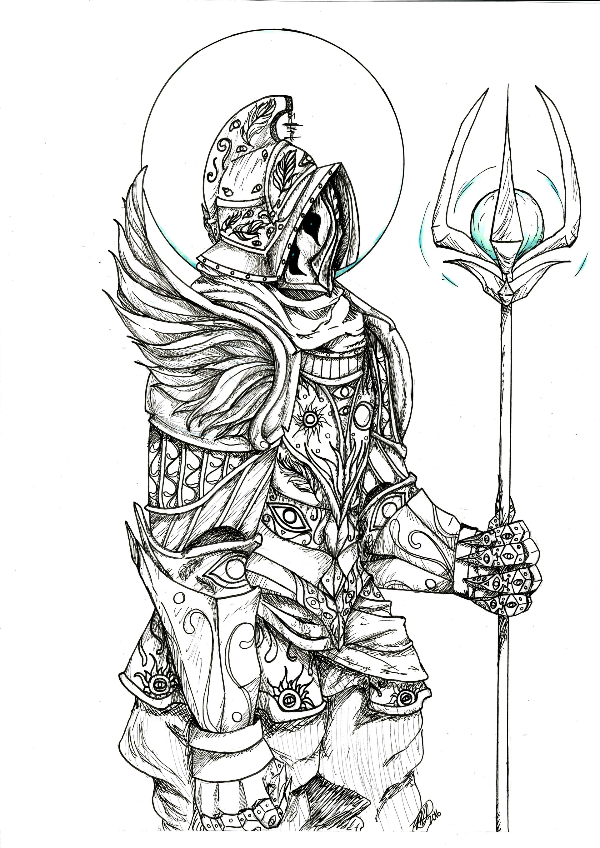Holy Knight Drawing