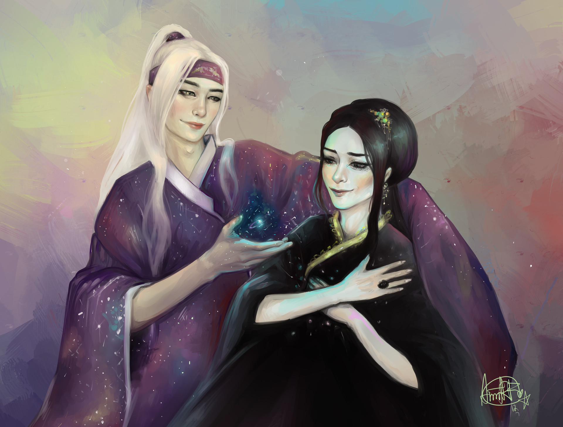 ArtStation - Humanization of the Milky Way and the Black Hole