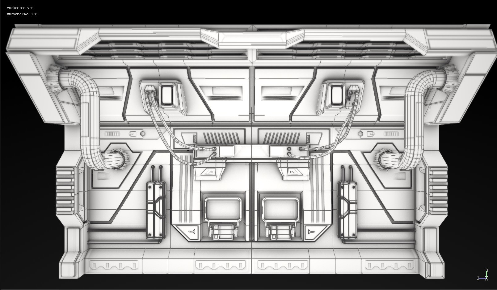 Pete Leonard - Game Modular Asset - Engineering Wall