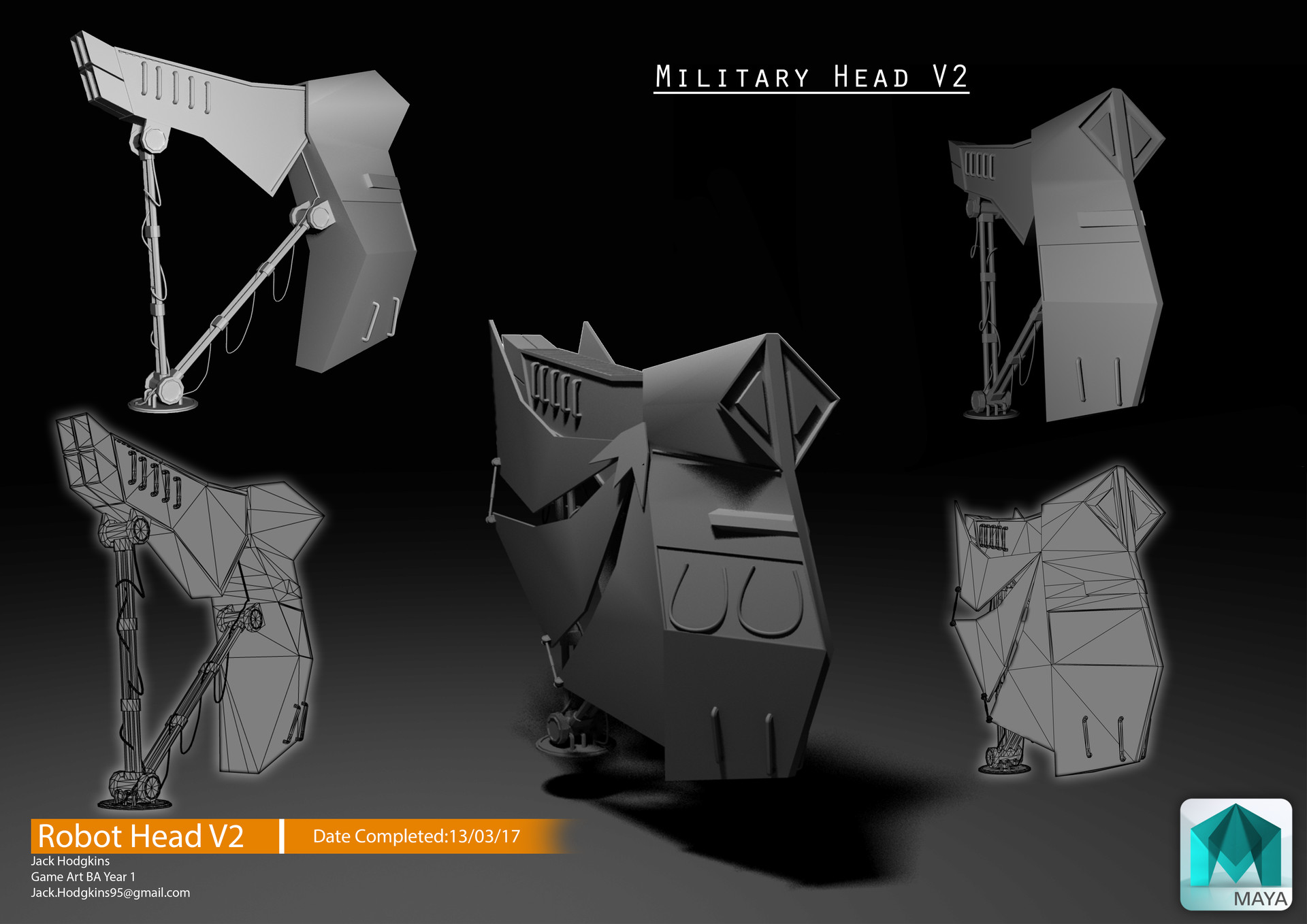 ArtStation - Robot Head V2