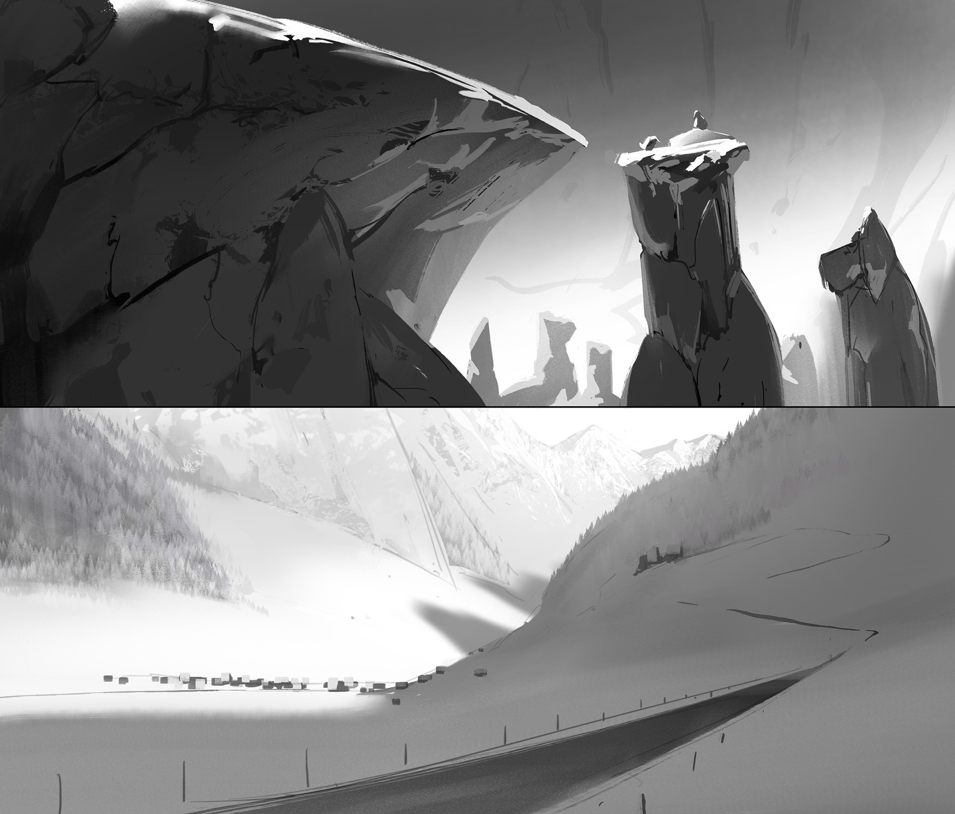ArtStation - Recent composition studies