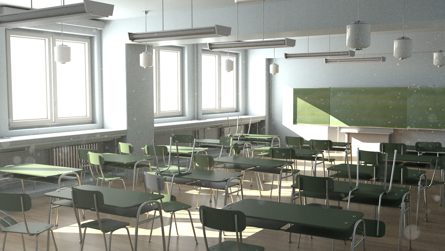 ArtStation - Textured Classroom
