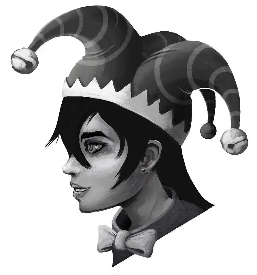 ArtStation - jester girl (commission)