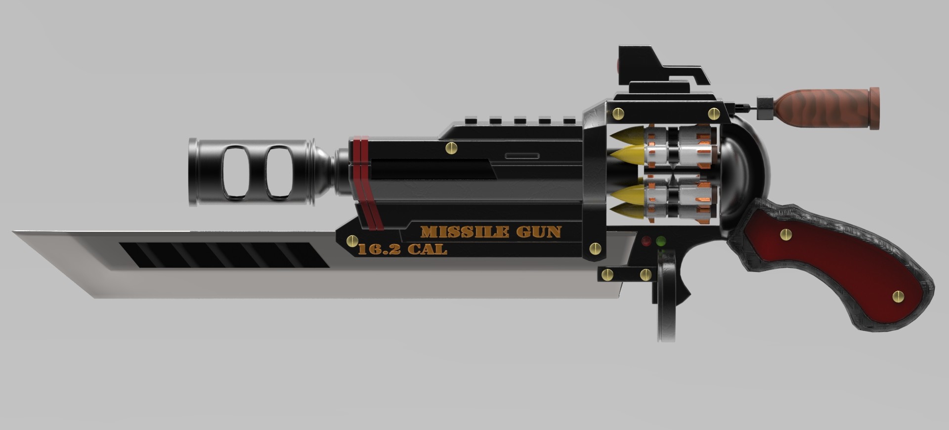 ArtStation - SCI-FI Missile Launcher Revolver
