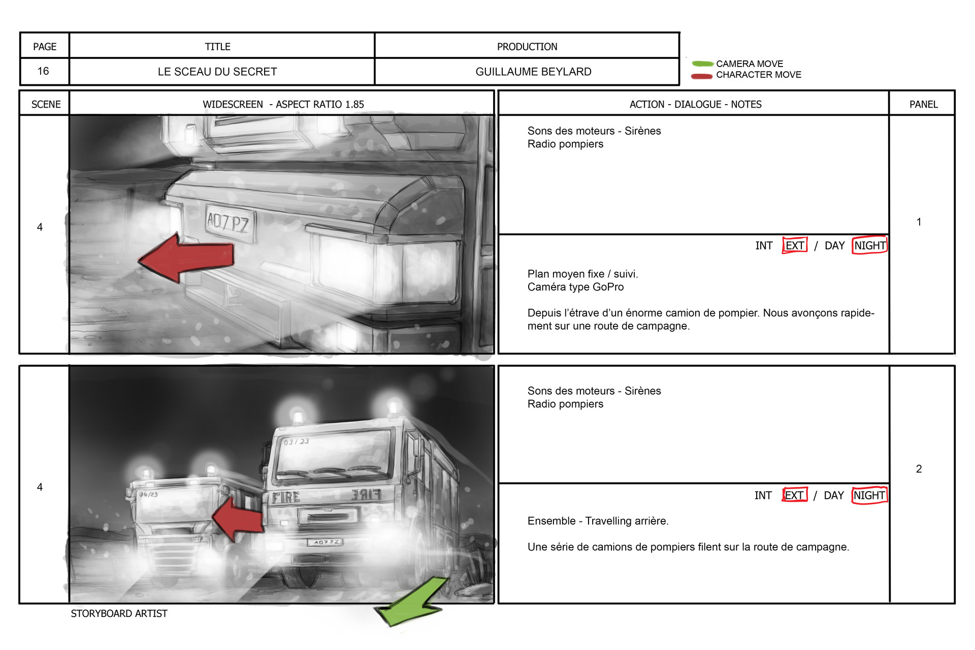 ArtStation - In-progress Project Storyboards