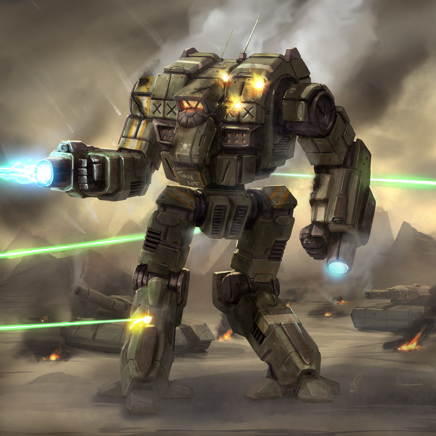 ArtStation - Battletech Thug, Alan Blackwell