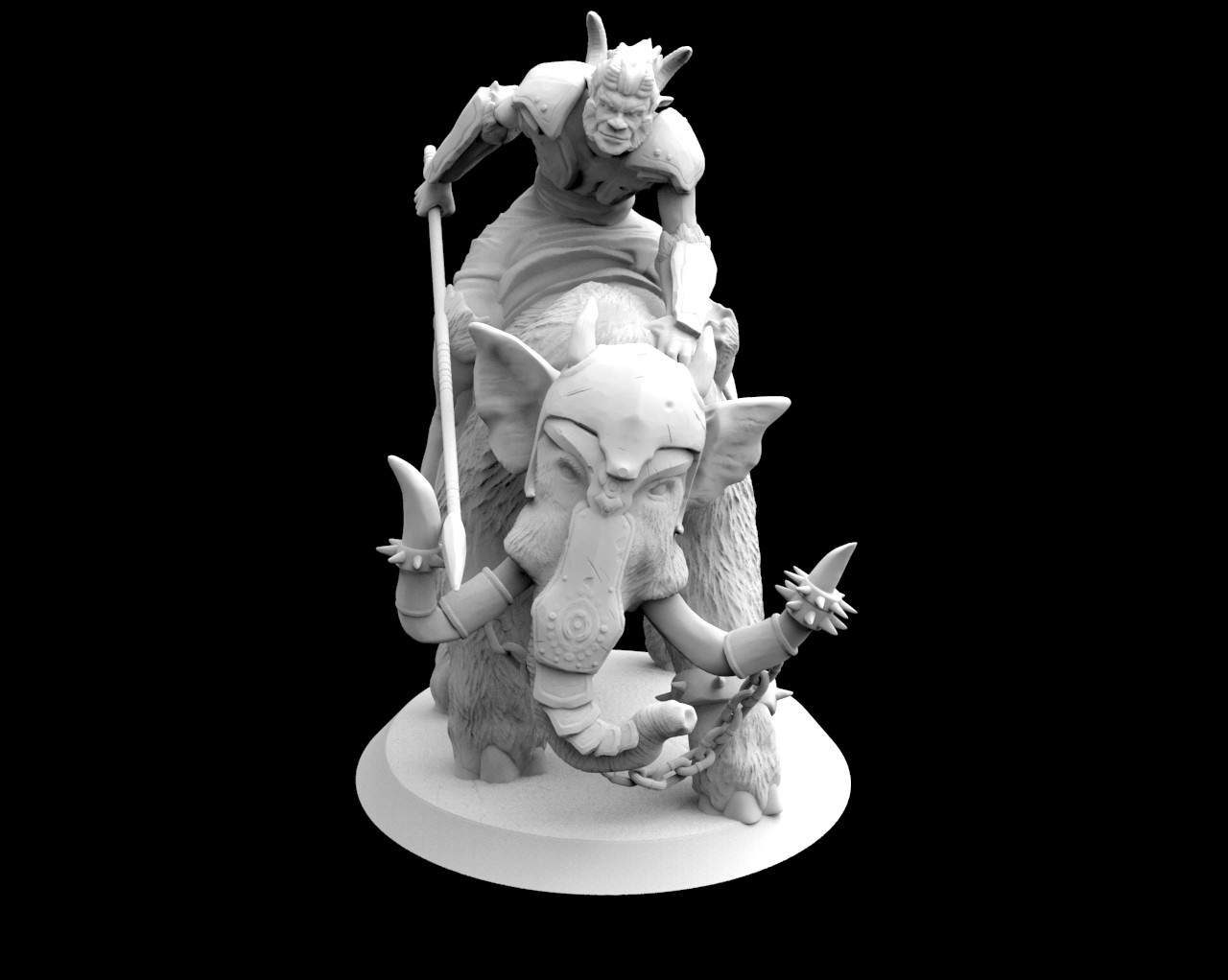 ArtStation - Giant mammoth rider