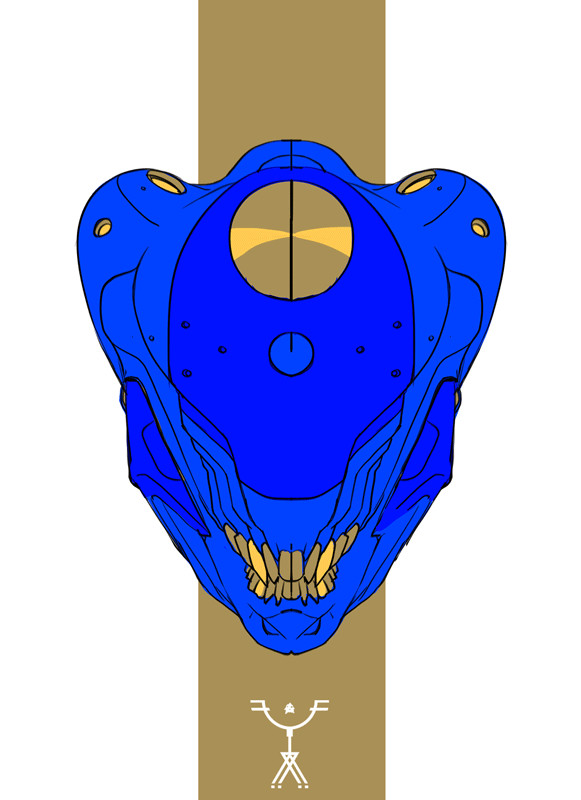 ArtStation - Blue Helmet (GIF)