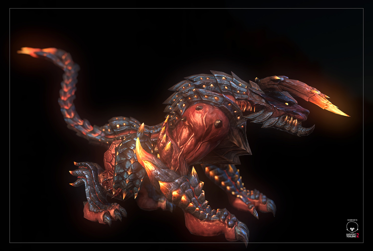 ArtStation - Hellhound (old work - 3D)