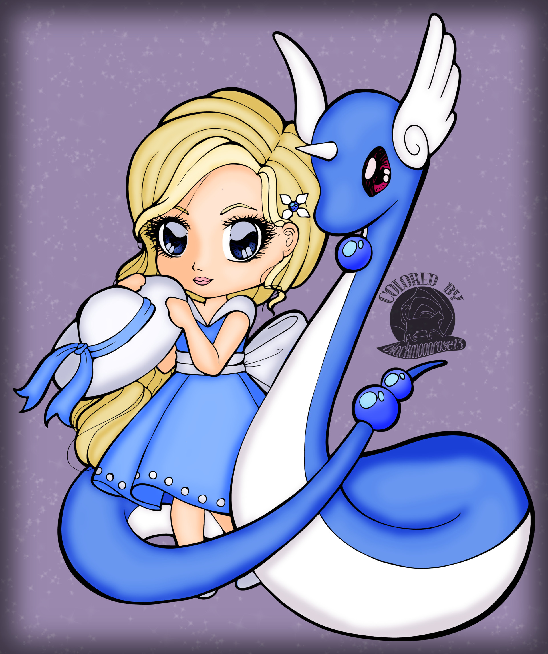 how to draw dragonair