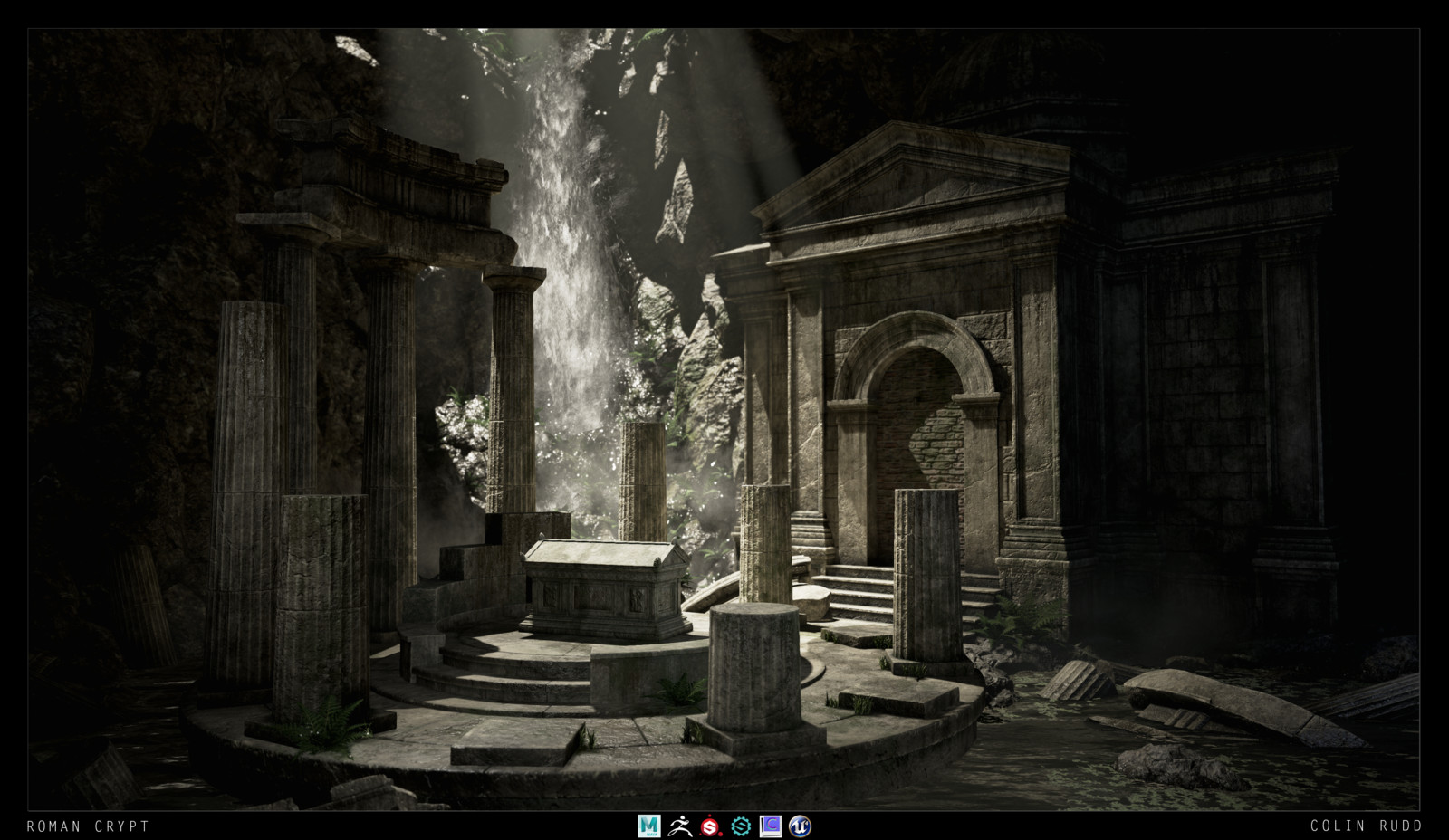 Colin Rudd - Roman Crypt - UE4 Environment