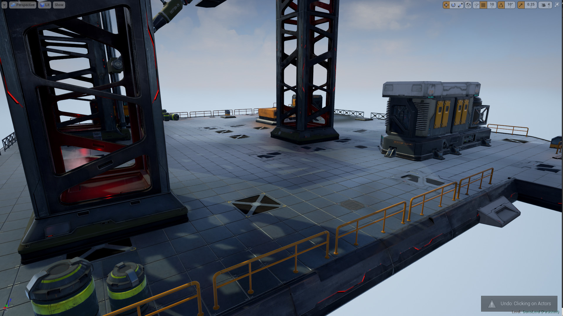 LittleChild - Modular Sci-Fi Space Base location and Props - low poly