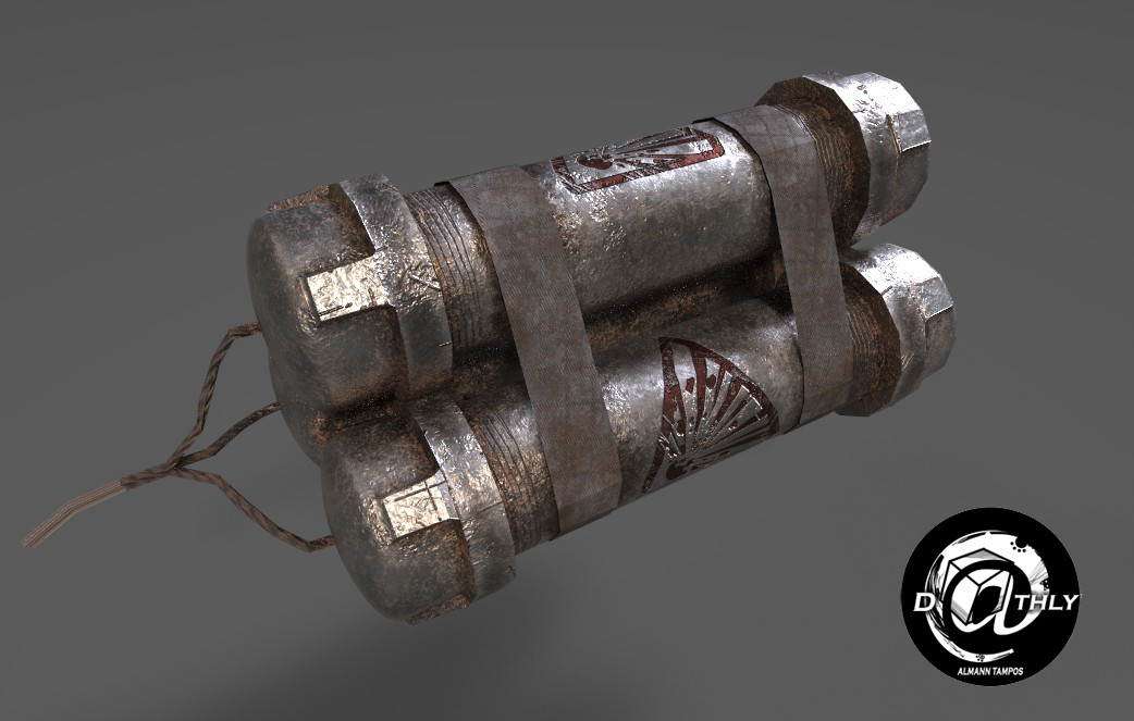 ArtStation - Pipe Bomb lowpoly