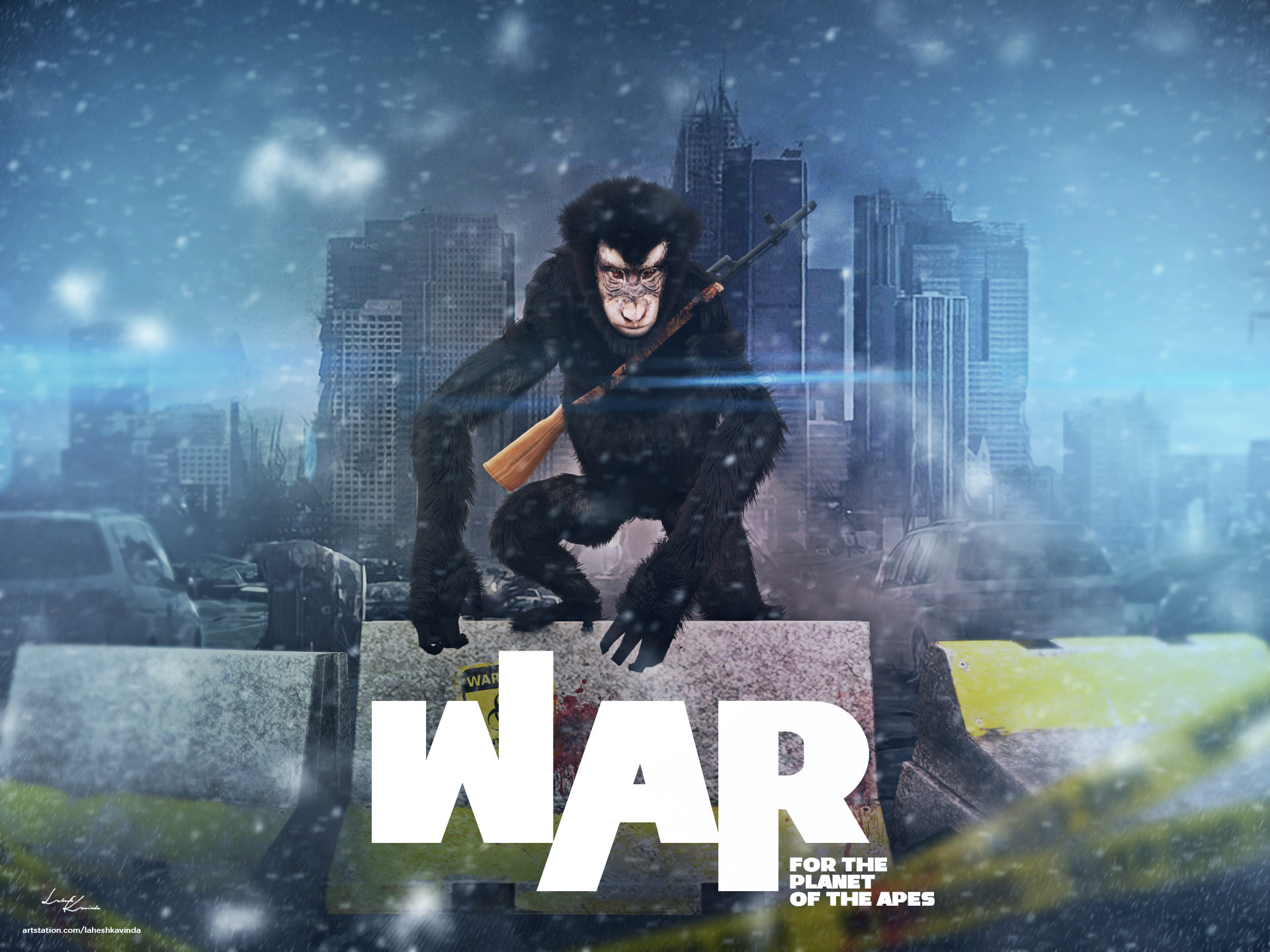 ArtStation - War for the Planet of the Apes - Fan poster