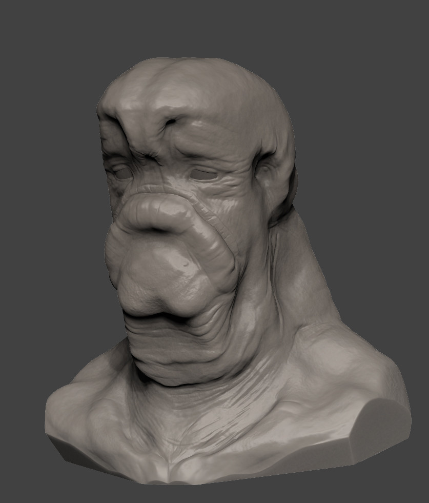 ArtStation - Alien Frowny Face Dude