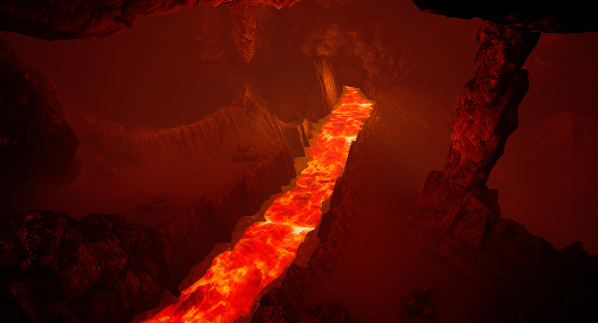 ArtStation - Lava cave enviroment