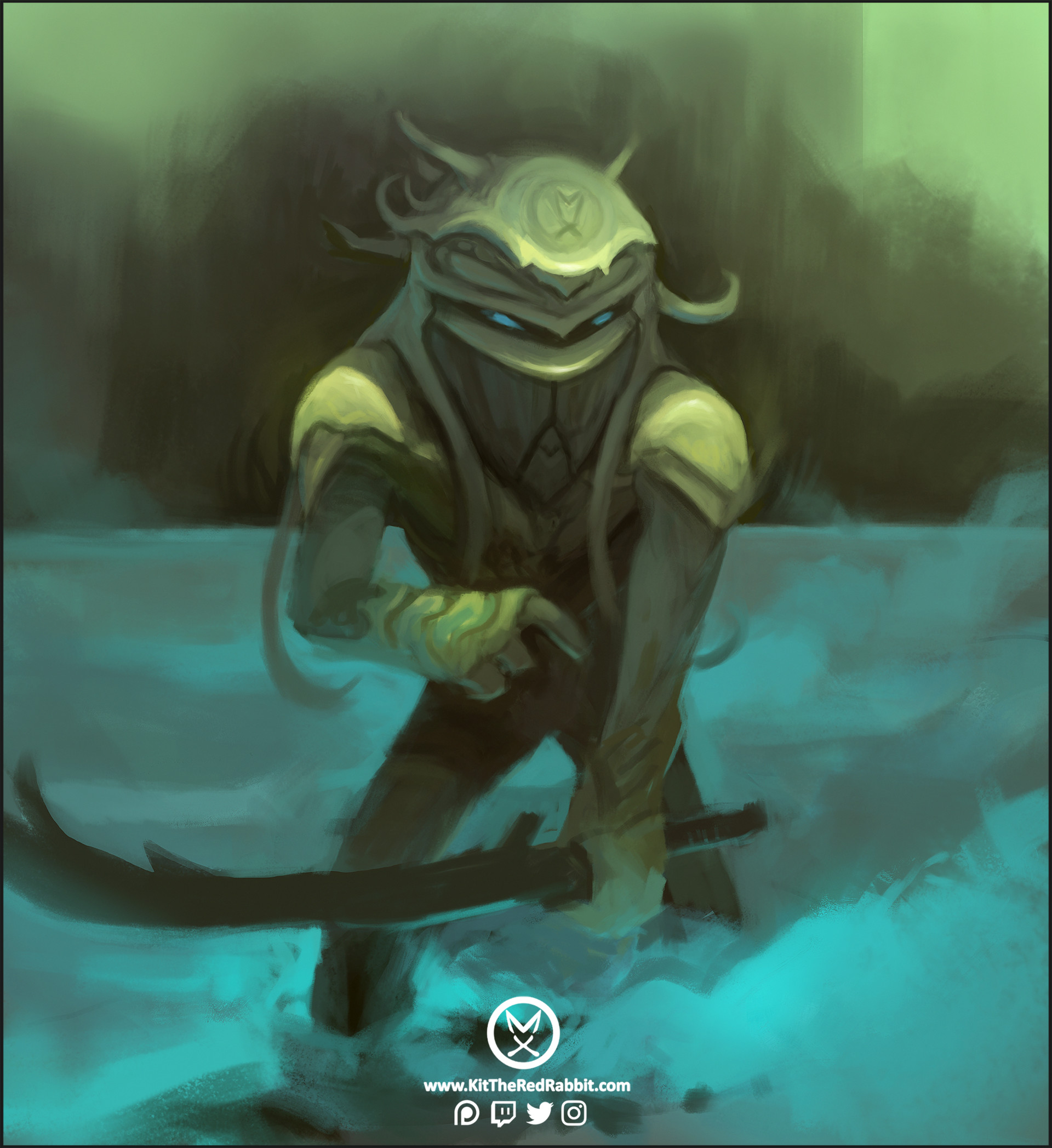 ArtStation - Speedpaint #303 - Golden Power Warden