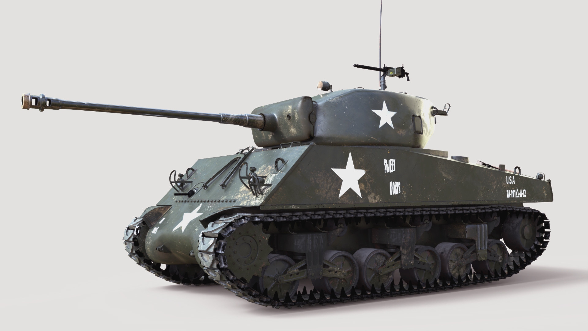 ArtStation - Tank Sherman Texturized